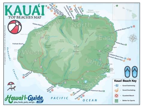 Kauai Top 20 Beaches To Visit Map And Directions Kauai Beach Guide