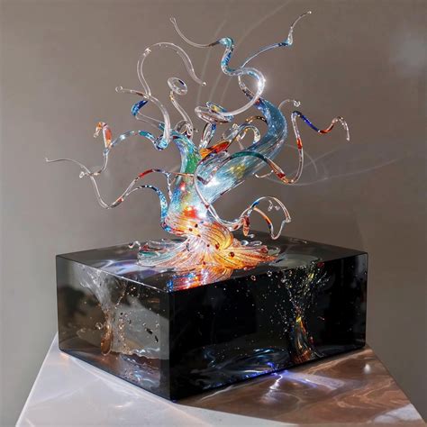 Glass Sculptures Of Greek Myths Rmidjourney