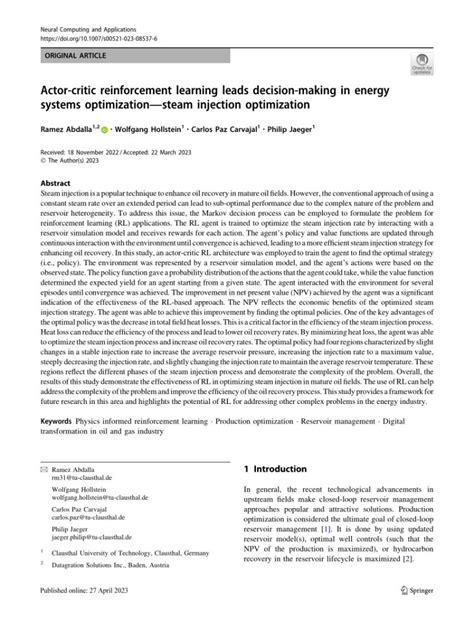 Pdf Actor Critic Reinforcement Learning Leads Decision Making In