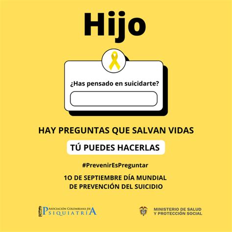 Una Pregunta Simple Y Directa La Original Campa A Colombiana De Prevenci N Del Suicidio Infobae