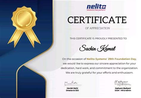 sachin kamat on linkedin nelito system 29th foundation day