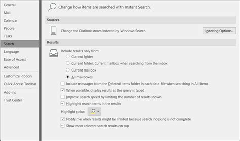 Email Outlook Quick Access Toolbar Search Set Default To All Outlook Items Super User