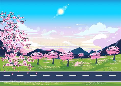 Sakura Road Stock Illustrations 307 Sakura Road Stock Illustrations