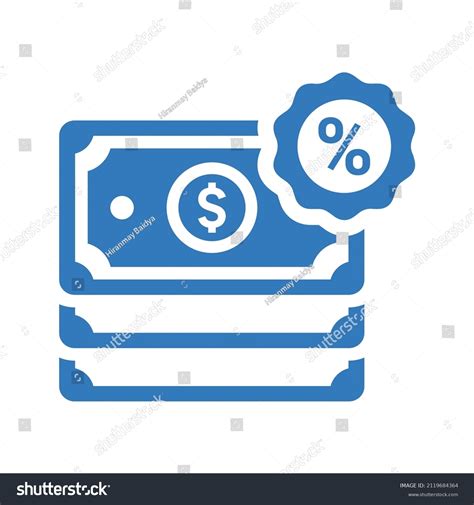 Loan Dollar Icon Blue Color Vector Stock Vector Royalty Free