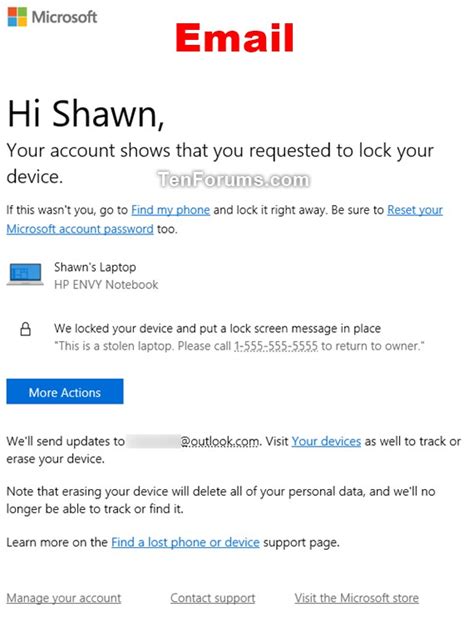 Remotely Lock Windows 10 Device With Find My Device Tutorials
