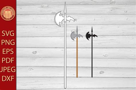 Halberd Eps  Dxf Svg Pdf Png Files