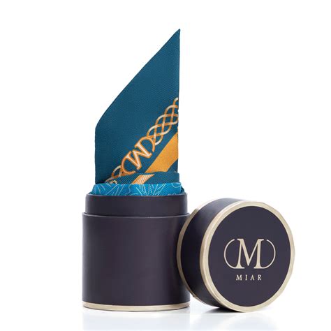 Silk Twilly Blue Orange Link