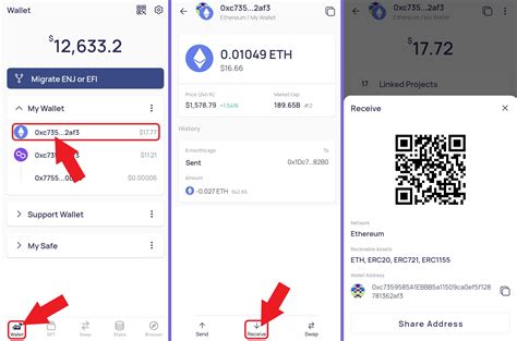 Sending And Receiving Coins Tokens Enjin