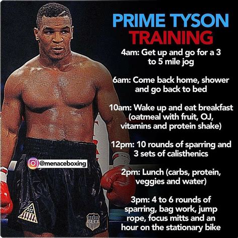 Tyson Gays Training And Diet Mike Tyson Workout Plan Pdf Pbff