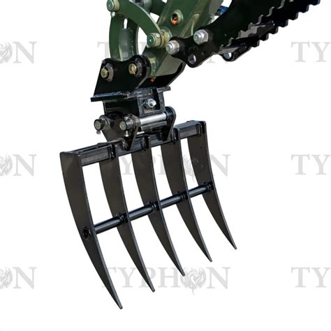 Mini Excavator Rake Compact Attachment Typhon