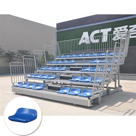 Space Saving Retractable Tribune Bleacher Seats Telescopic Gym Seating