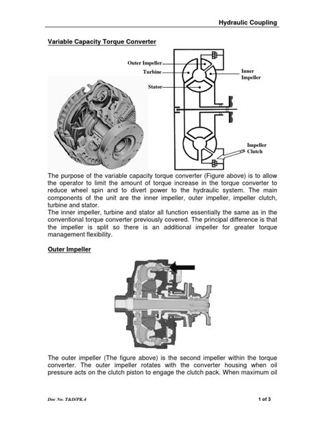 Variable Capacity Torque Converter Pdf Clutch Rotating Machines