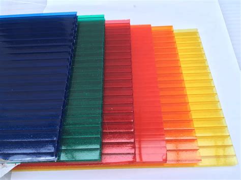 Polycarbonate Crystal Hollow Sheet Colors Ploycarbonate Sheet Awning