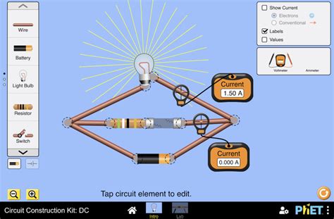 Circuit Construction Kit Dc Series Circuit Parallel Circuit Ohm