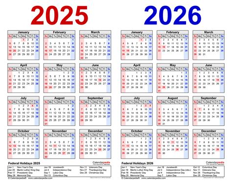 2025 2026 Two Year Calendar 12 Free Pdf Templates