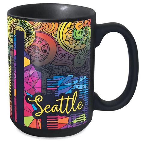 15 Oz Mighty Matte Black Mug Deco West Inc