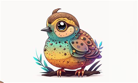 Cute Quail Kawaii Clipart Graphic By Poster Boutique · Creative Fabrica
