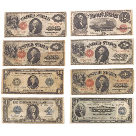 At Auction Us Large Size Currency Collection
