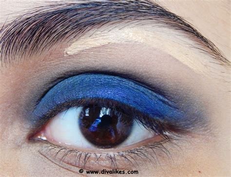 Stark Navy Blue Eye Makeup Tutorial Diva Likes