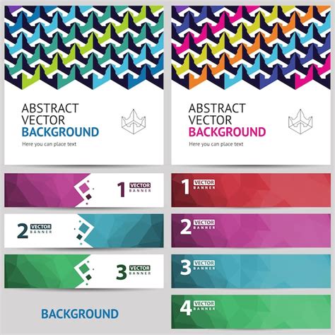 Premium Vector Vector Backgrounds Set