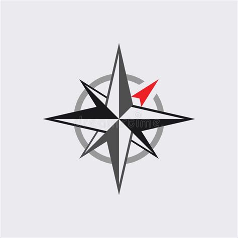 Compass Logo Direction Vector Symbol Navigation Sign Travel Stock