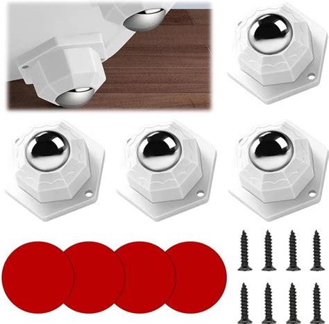 4 Pcs Heavy Load 360 Degree Ball Casters For Furniture Kitchen