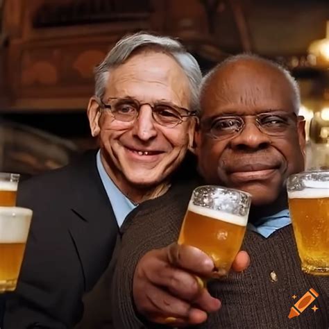 Attorney General Merrick Garland And Clarence Thomas With Ginni Thomas