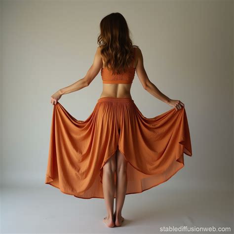A Woman Lifts Her Skirt For Safe Photography Stable Diffusion Online