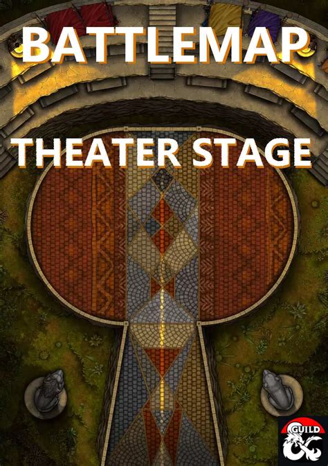 Theater Stage Strixhaven Battlemap Dungeon Masters Guild Drivethrurpg