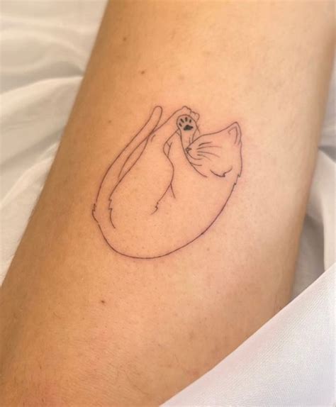 Tatuaje De Gato Siete Vidas En La Piel Tattoox
