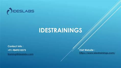 Ppt Ides Trainings Powerpoint Presentation Free Download Id11438997