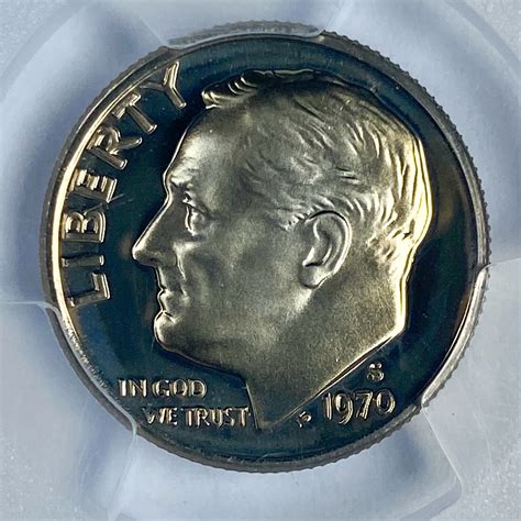 1970 S 10c Pcgs Pr69dcam Proof Roosevelt Dime Cascade Coins