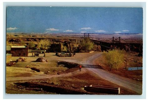Vintage Cameron Trading Post Arizona Native American Crafts Postcard
