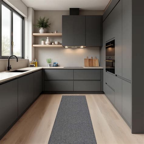 Anthracite Kitchen Runner Runrug