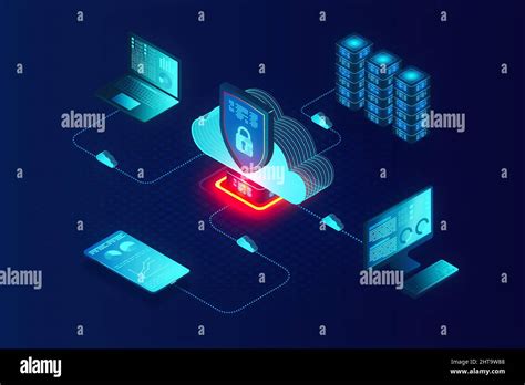 Cloud Based Cybersecurity Solutions Concept Endpoint Protection
