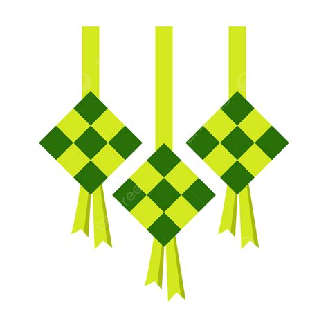 Vector Plano Verde Ketupat Png El Diamante Vector Plano Png Y
