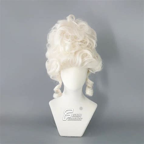 Peluca De Cabello Rizado Medio Para Mujer Cosplay De Reina Francesa Mar A Antonieta Estilo Rococ