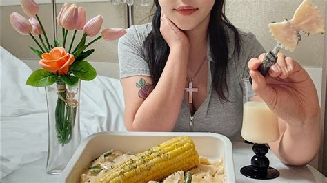 Engvlog🍔핵미니햄버거 만들고 옥수수올린 리본파스타만들기 김밥만들기 Youtube