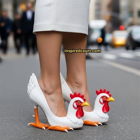 Chicken Heels Strut In Farmyard Flair With Playful Style And Unmatched