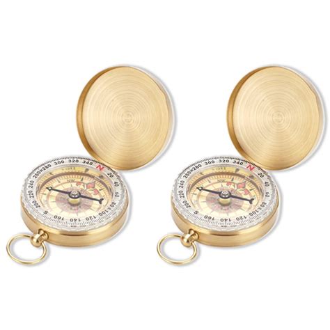 Quanmin Pure Copper Survival Compass For Hiking Camping Backpacking