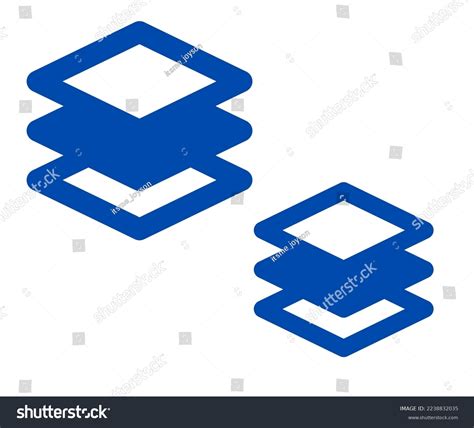 Full Stack Icon Illustration White Background Stock Illustration