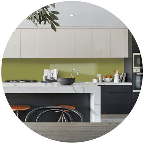 Olive Green Alusplash Splashback Sample Custom Splashbacks