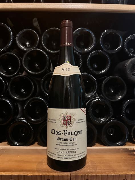 Domaine Gerard Raphet Clos Vougeot Grand Cru 2018 Spiro Wines