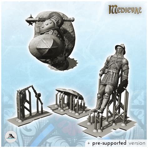 3d Printable Heavy Infantryman With Small Round Shield And Metal Helmet 31 Medieval Rpg Dandd