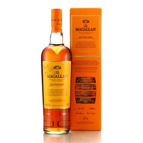 Macallan Edition No2 Signed By Bob Dalgarno Whisky Auctioneer