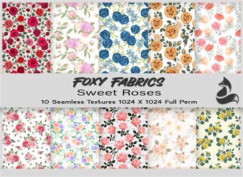Second Life Marketplace Ff Sweet Roses Seamless Textures