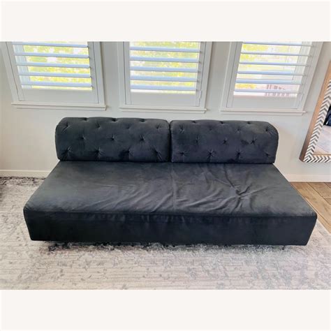 West Elm Tillary Tufted Convertible Sofa Aptdeco
