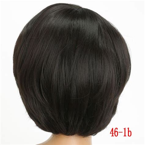 Merisi Hair Black Color Short Pixie Cut Style Wigs Vicedeal