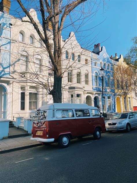 57 랭커스터 게이트 Bayswater 거리 주차 건축 건축 사진 고전적인 디자인 구식 자동차 그레이터 런던 그루지야 건축 노란색 차 노란색 차량 도로