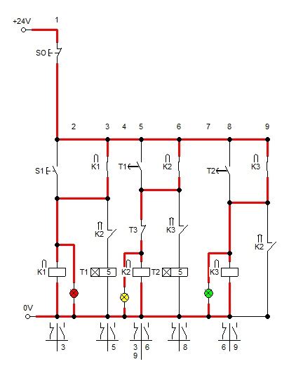 Rangkaian Kontrol Motor Listrik Hidup Berurutan Otomatis Kelas Teknisi